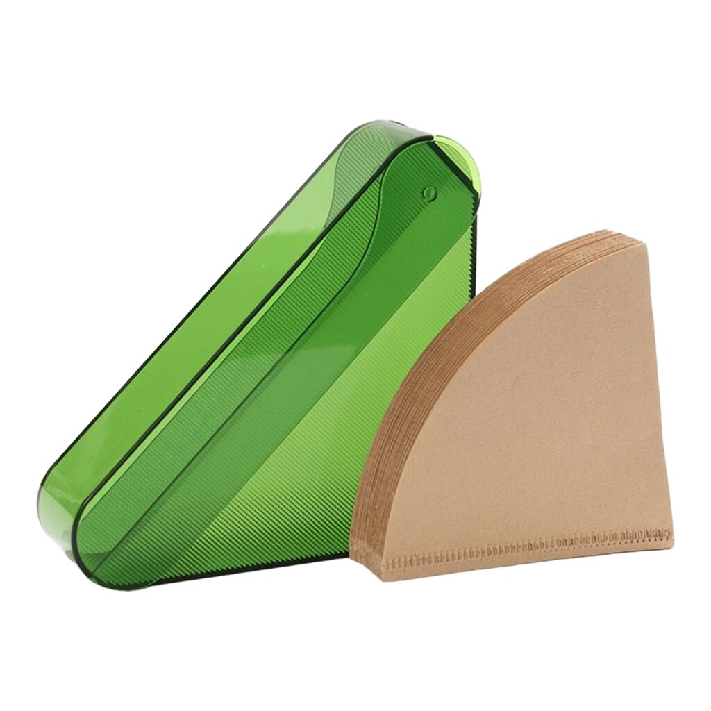 Коробка для хранения фильтровальной бумаги для кофе ручной заварки-зеленый