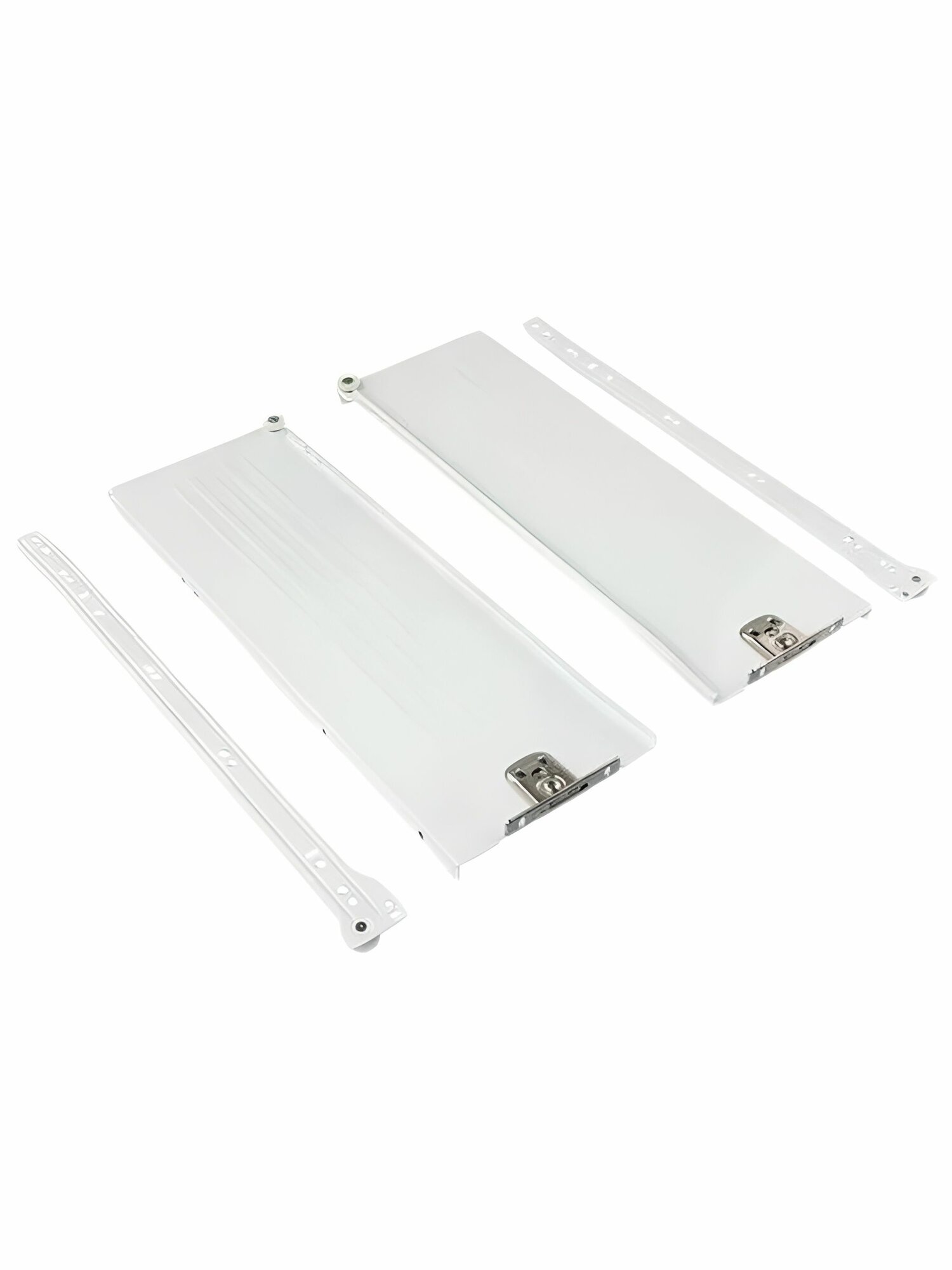 Боковины Firmax с роликовыми направляющими, H 150 мм, L 450мм, белый RAL9003, (4 части) 1 ком.