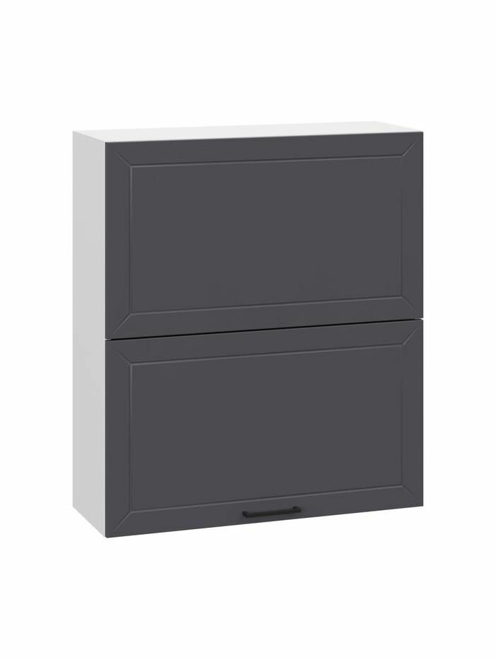 Кухонный модуль навесной, барный шкаф Сектор, высокий, 80х29.6х91.2 см, Белый / Графит