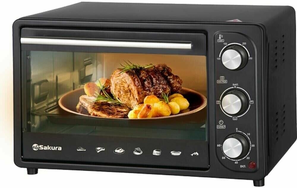 Мини-печь, духовка электрическая настольная SA-7004B