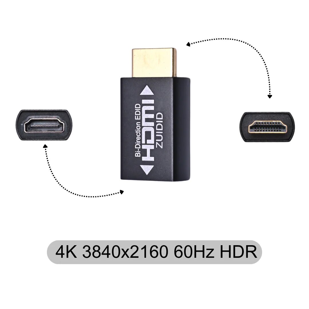 HDMI адаптер ZUIDID 4K 3840x2160 60Hz HDR