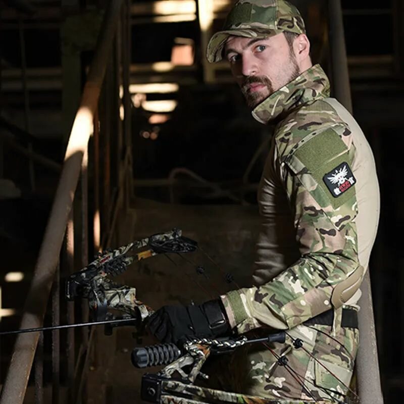 Тактическая рубашка для рыбалки и охоты + тактическая бейсболка Tactical7.62