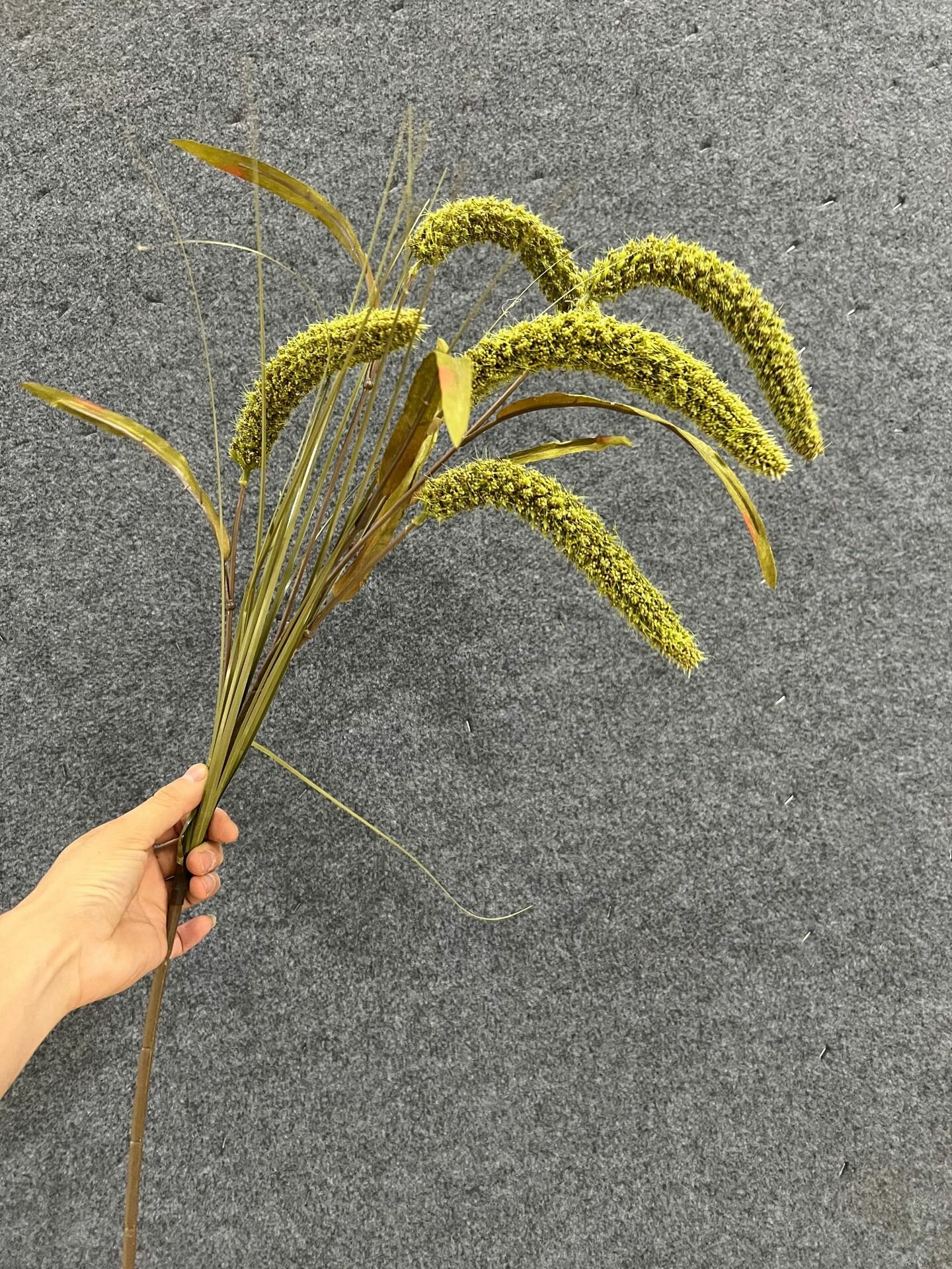 Искусственные растения "Колосья пшеницы", зеленые