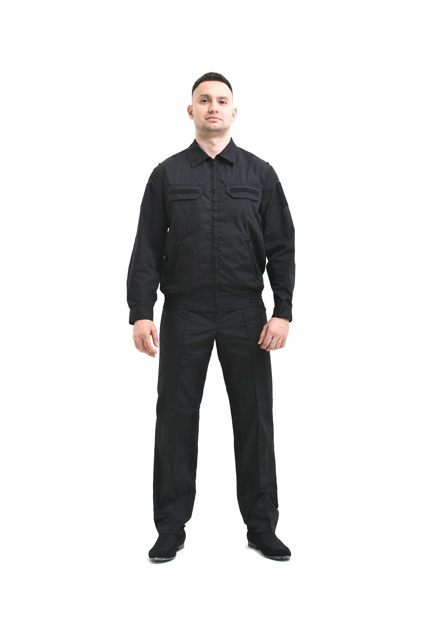 Костюм мужской "Офисный МО ВМФ", 100% полиэстер, черный, 170 см