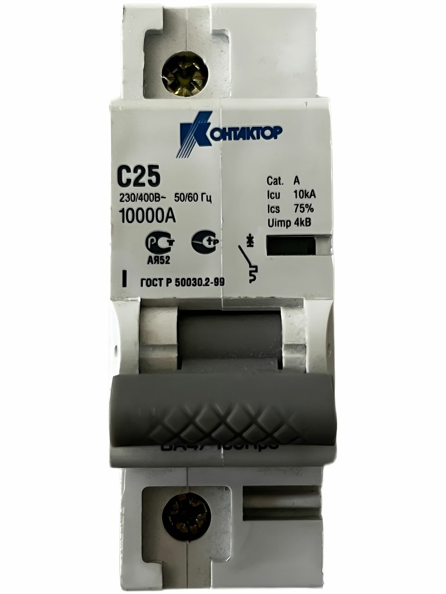 ВА47-100Про "Контактор" C 25А, 1п, 10кА, Выключатель автоматический модульный.