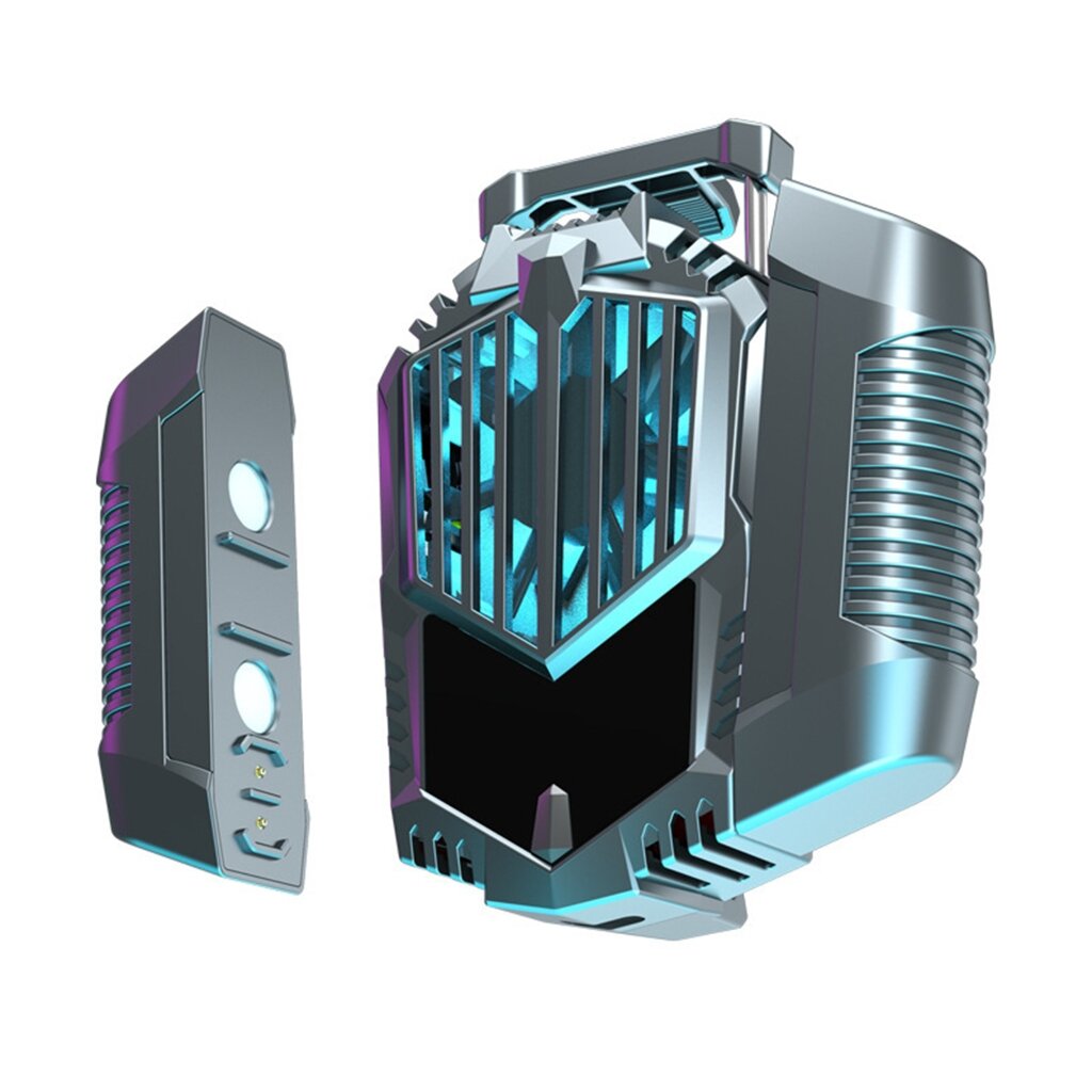 Радиатор с частотой вращения 5000 об/мин для мобильного телефона Портативный вентилятор охлаждения с задней клипсой и выдвижной пряжкой