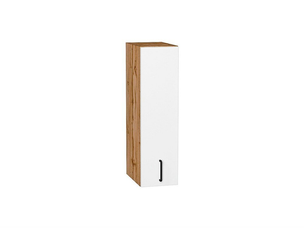 VVT Шкаф верхний бутылочница Лофт Дуб Вотан, Super White, 200, 720 В*Ш*Г 716*200*320, фасад МДФ Super White, корпус Дуб Вотан Super White