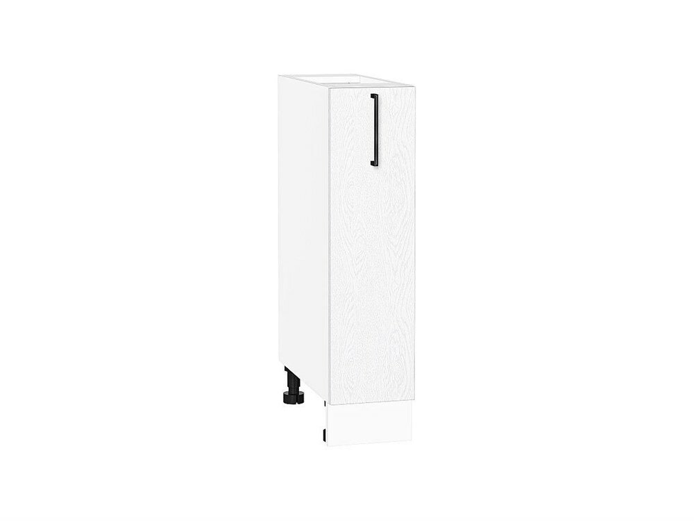VVT Шкаф нижний с 1-ой дверцей Сканди Белый, White Silkwood, 200 В*Ш*Г 816*200*480, фасад МДФ White Silkwood, корпус Белый White Silkwood