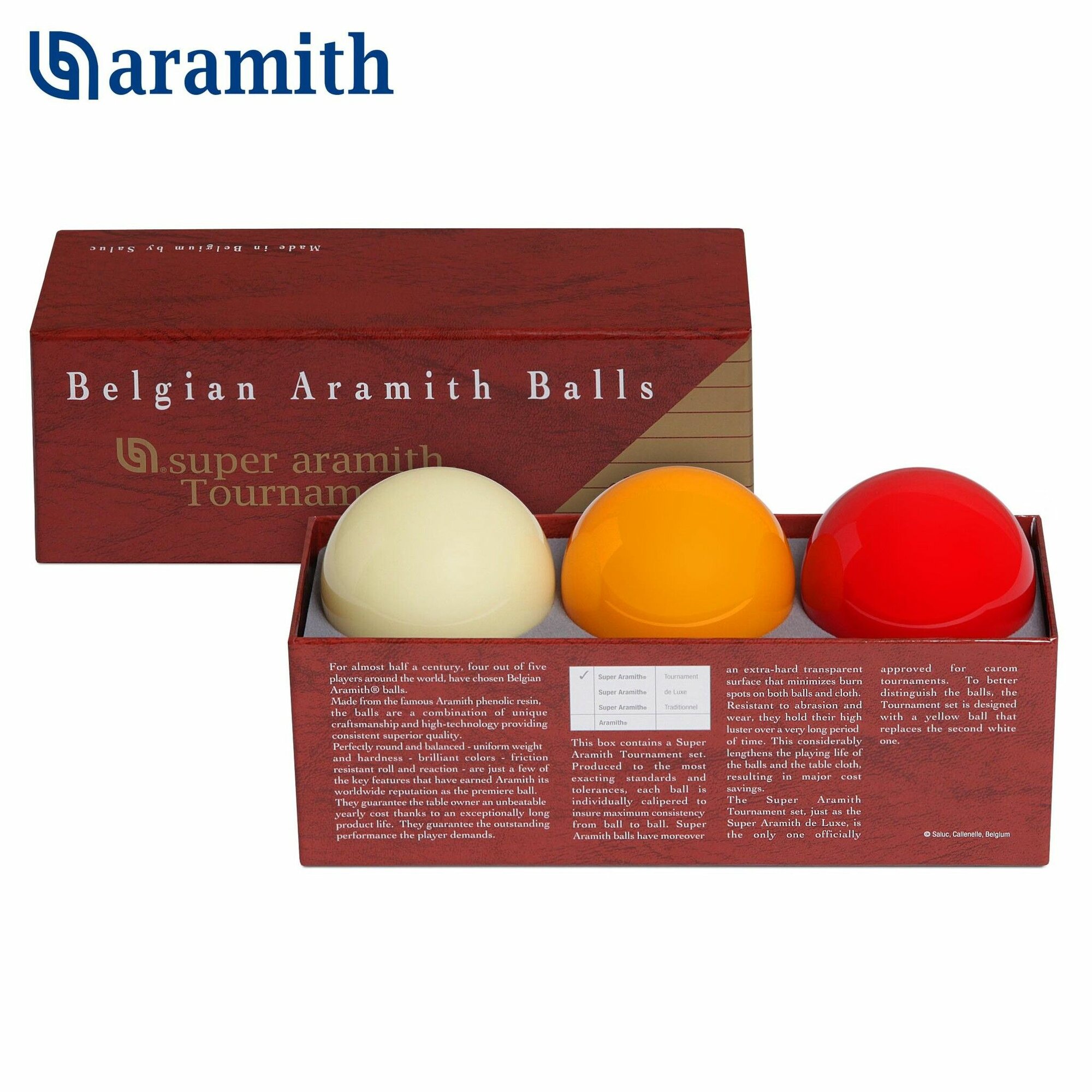 Комплект шаров Super Aramith Tournament Carom 61,5мм 3шара