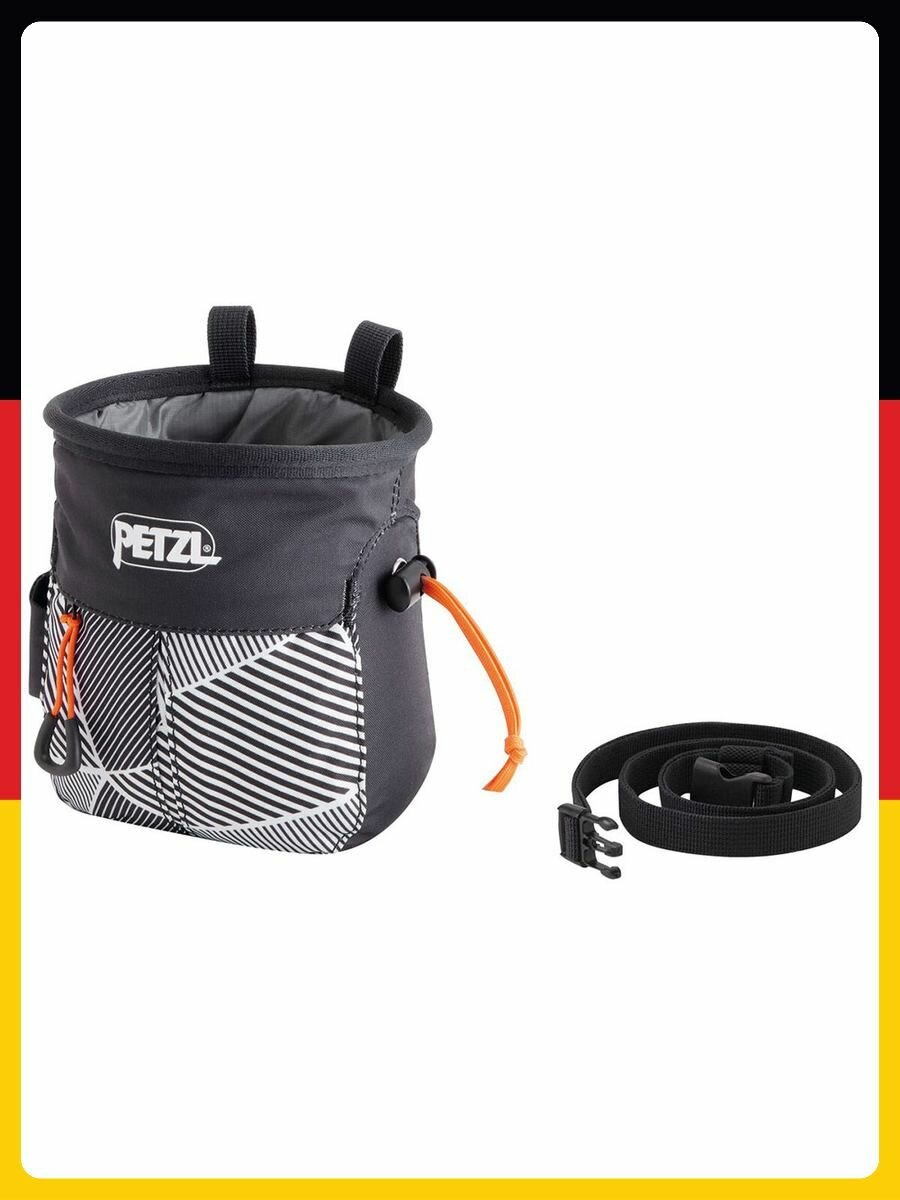 Сумка для магнезии Petzl Saka, черная
