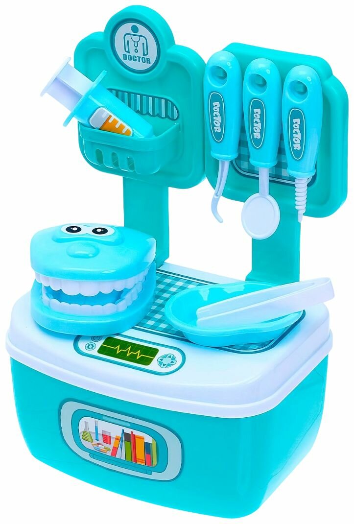 Игровой медицинский набор "Домашний доктор" в чемодане, сюжетно-ролевая игра для детей, игрушечные инструменты для юного врача, 7 предметов