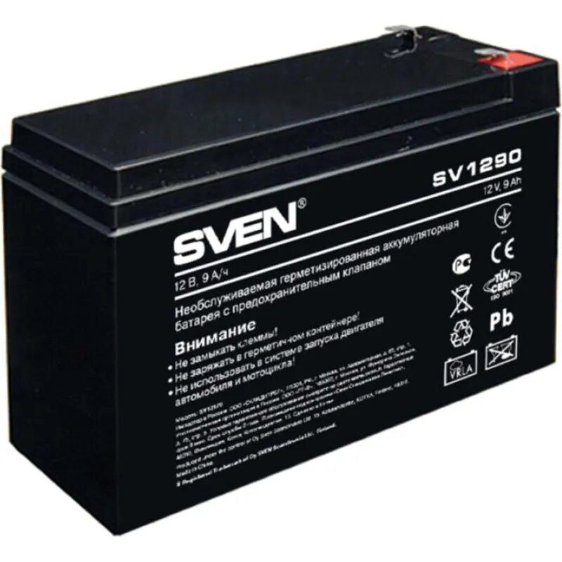 Батарея для ИБП SVEN SV 1290 (12V/9Ah) (SV-0222009) 1868201
