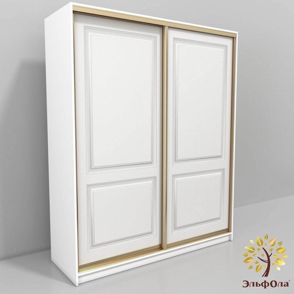 Шкаф-купе ЭльфОла двухстворчатый "Трейд" 152*60*220 см, белый
