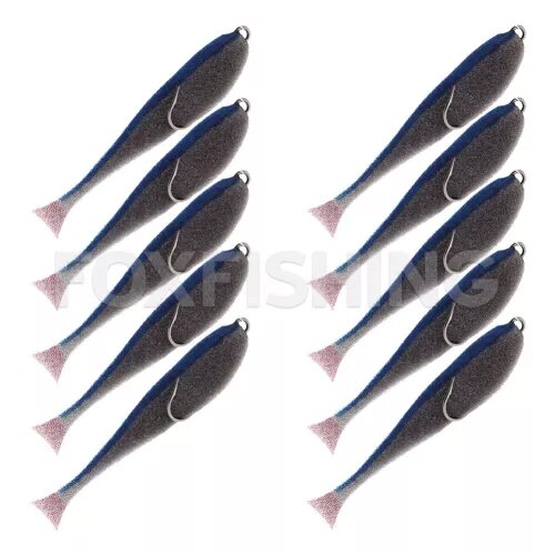 Поролоновые рыбки Контакт Незацепляйка 10см серо-синяя 10шт. (2уп. по 5шт.)