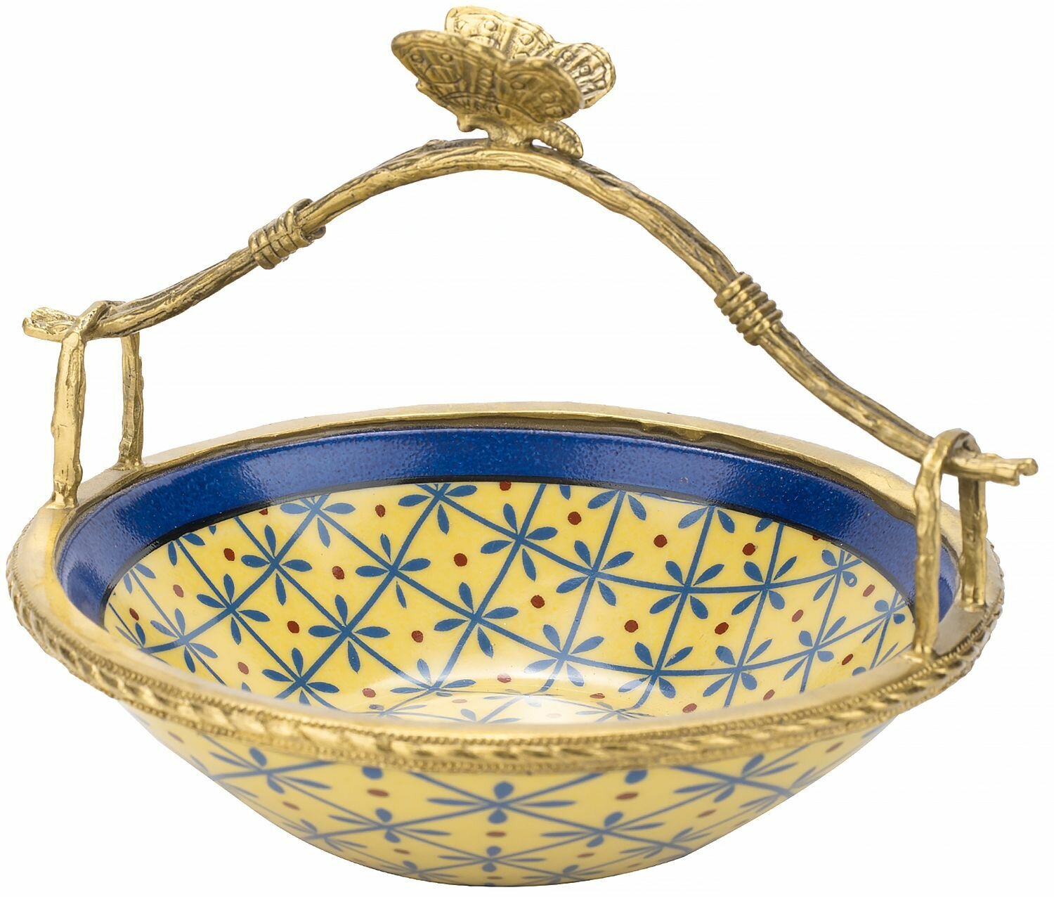 Корзиночка с бабочкой 17х15х13см