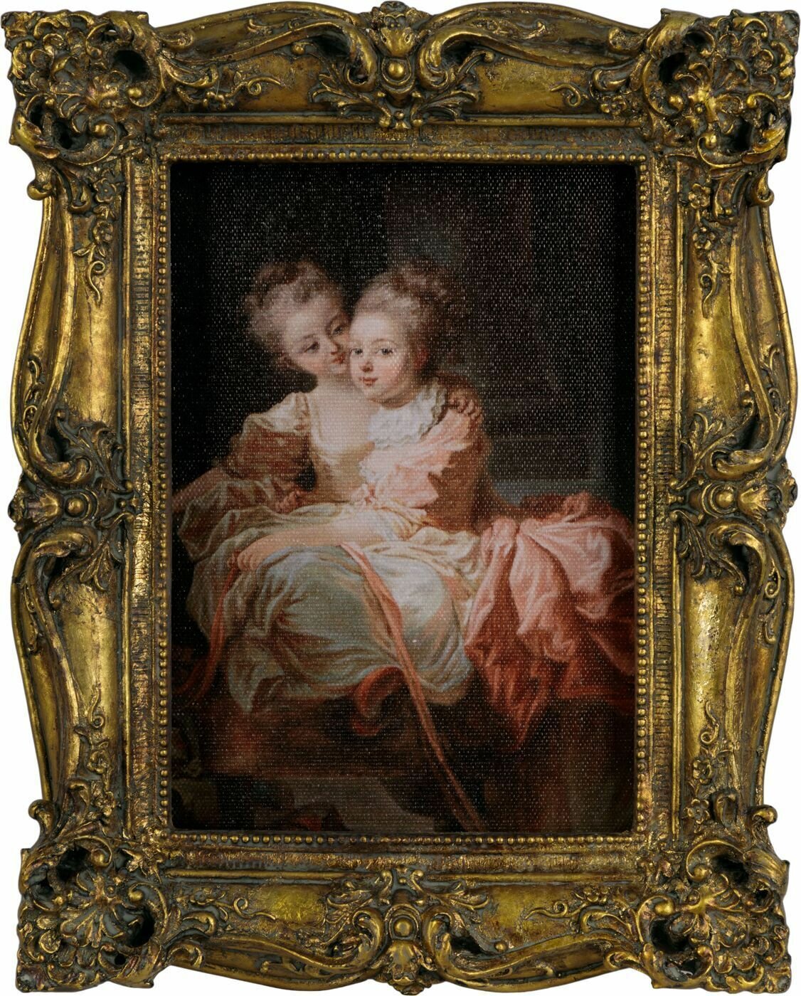 Картина настенная Сестры, масло, под старину 20x4x25см