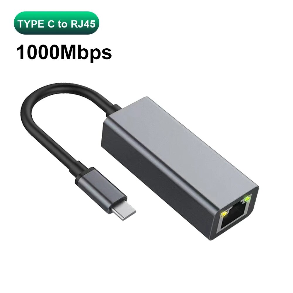 Адаптер Type-C to RJ45 1000Mbps