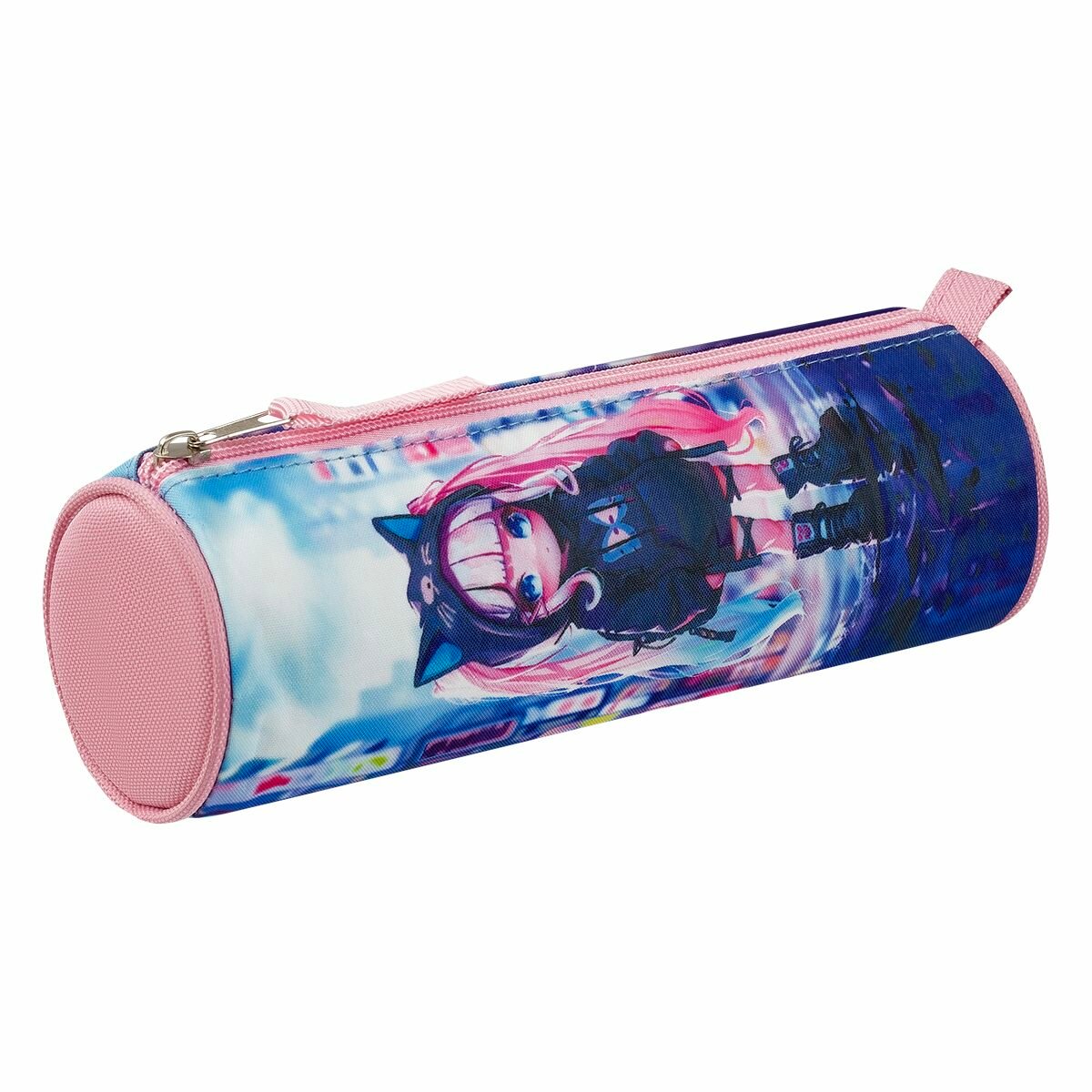 Пенал-тубус ArtSpace "Stylish girl", 210х80мм, полиэстер (Sch_65176), 10шт.
