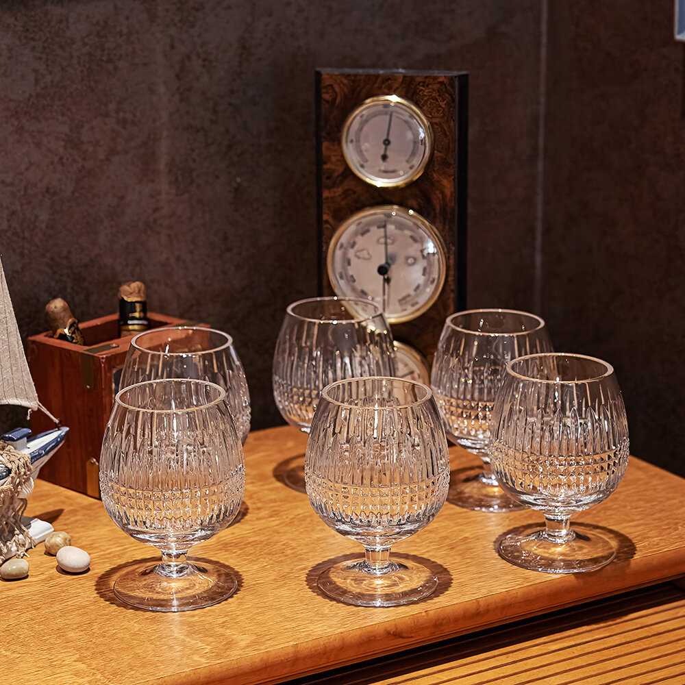 Хрустальные бокалы для коньяка бренди виски 300 мл. фужеры набор 6 шт. Неман 5290 1000/206