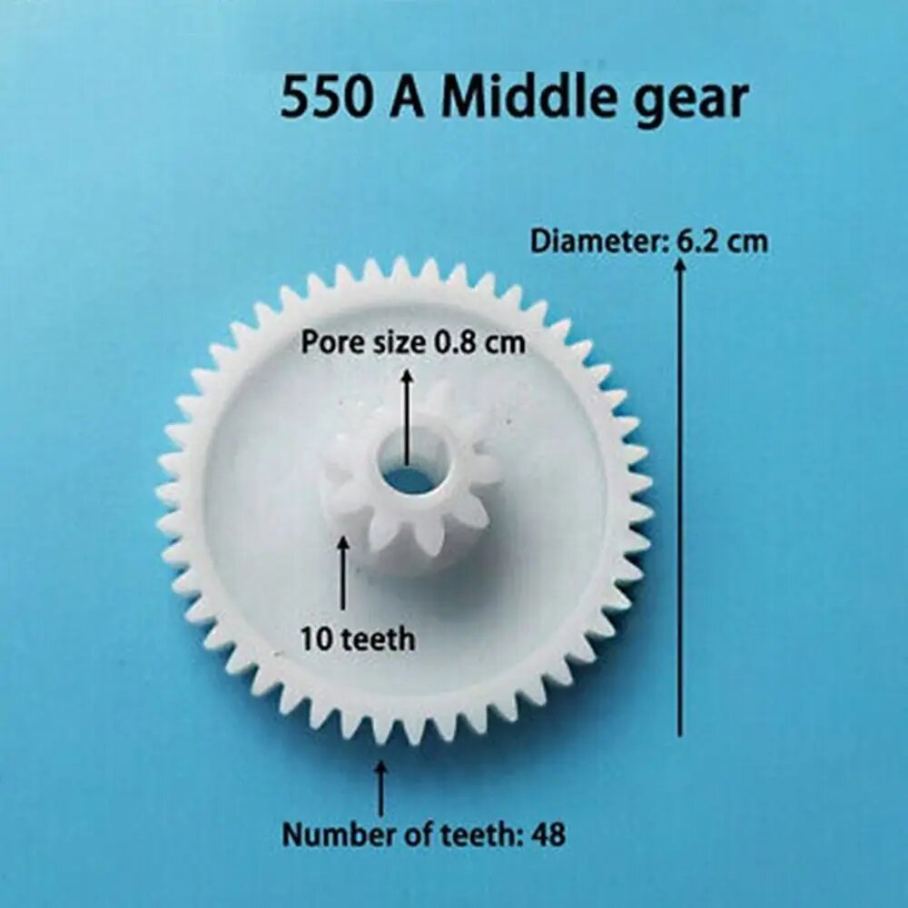 Пластиковая шестерня 550A Middle, 48 зубьев, диаметр 6.2 см