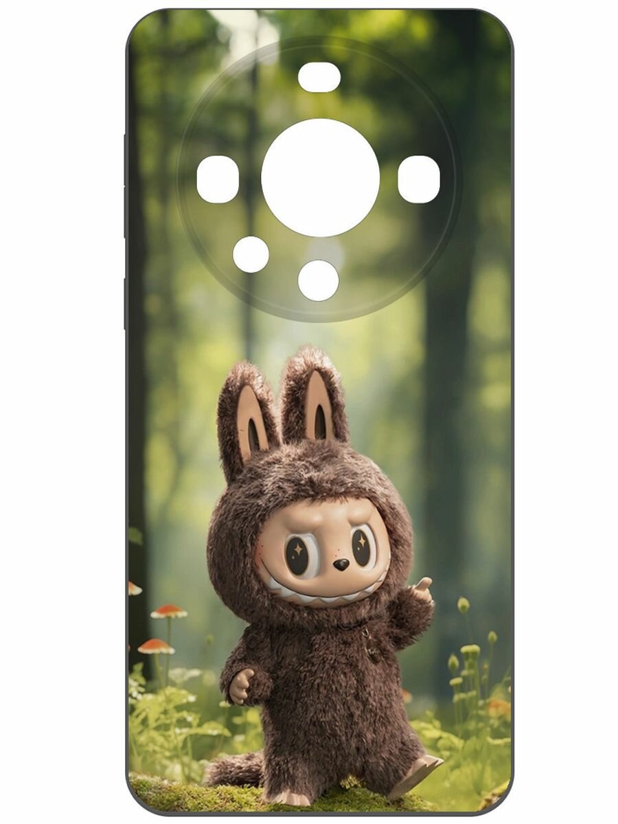 Чехол-накладка Krutoff Soft Case Лабубу ищет тебя для Huawei Mate 60 Pro черный