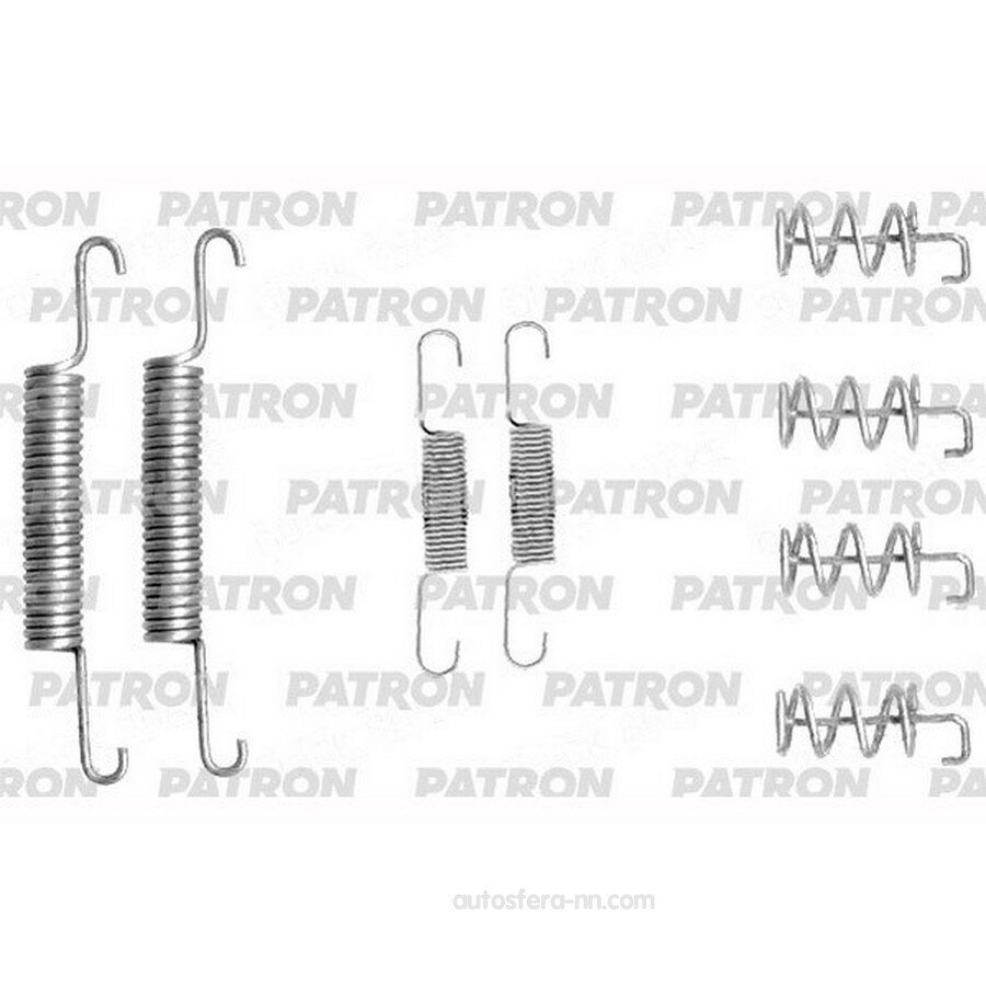 PATRON PSRK0297 Комплект монтажный тормозных колодок VOLVO: S60 00-, S80 (TS, XY) 98-06 , V70 I универсал (P80) 96-00 , V70 II универсал (P80) 00-, XC70 CROSS COUNTRY 00-