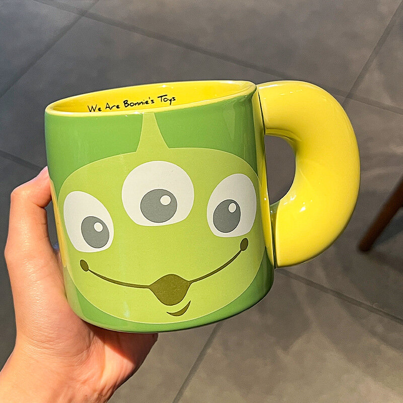 Милая чашка для воды в виде медведя-клубники, подарок на день рождения, сувенирная подарочная чашка для кофе, керамическая кружка для пары, большая емкость