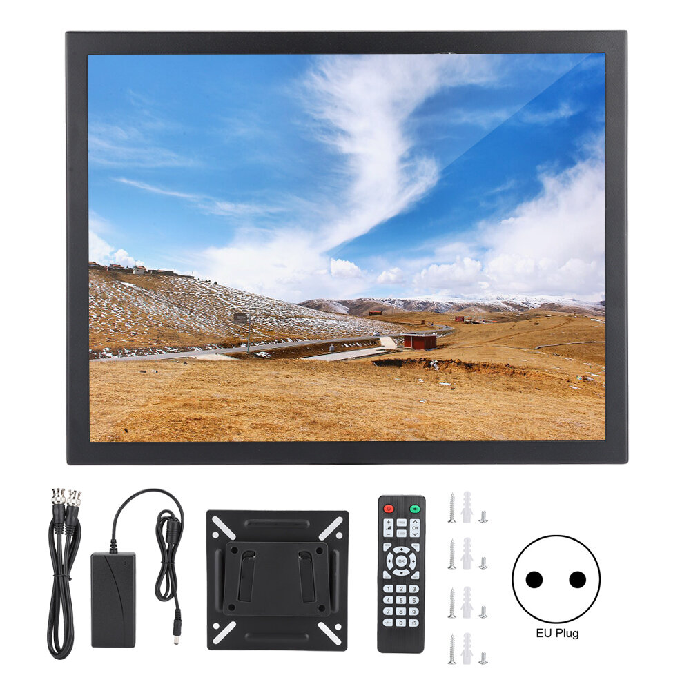 15-дюймовый HD монитор Full Metal Industrial с разрешением 1024x768, интерфейсы HDMI/VGA/AV/BNC/USB, модель G15 (V59)