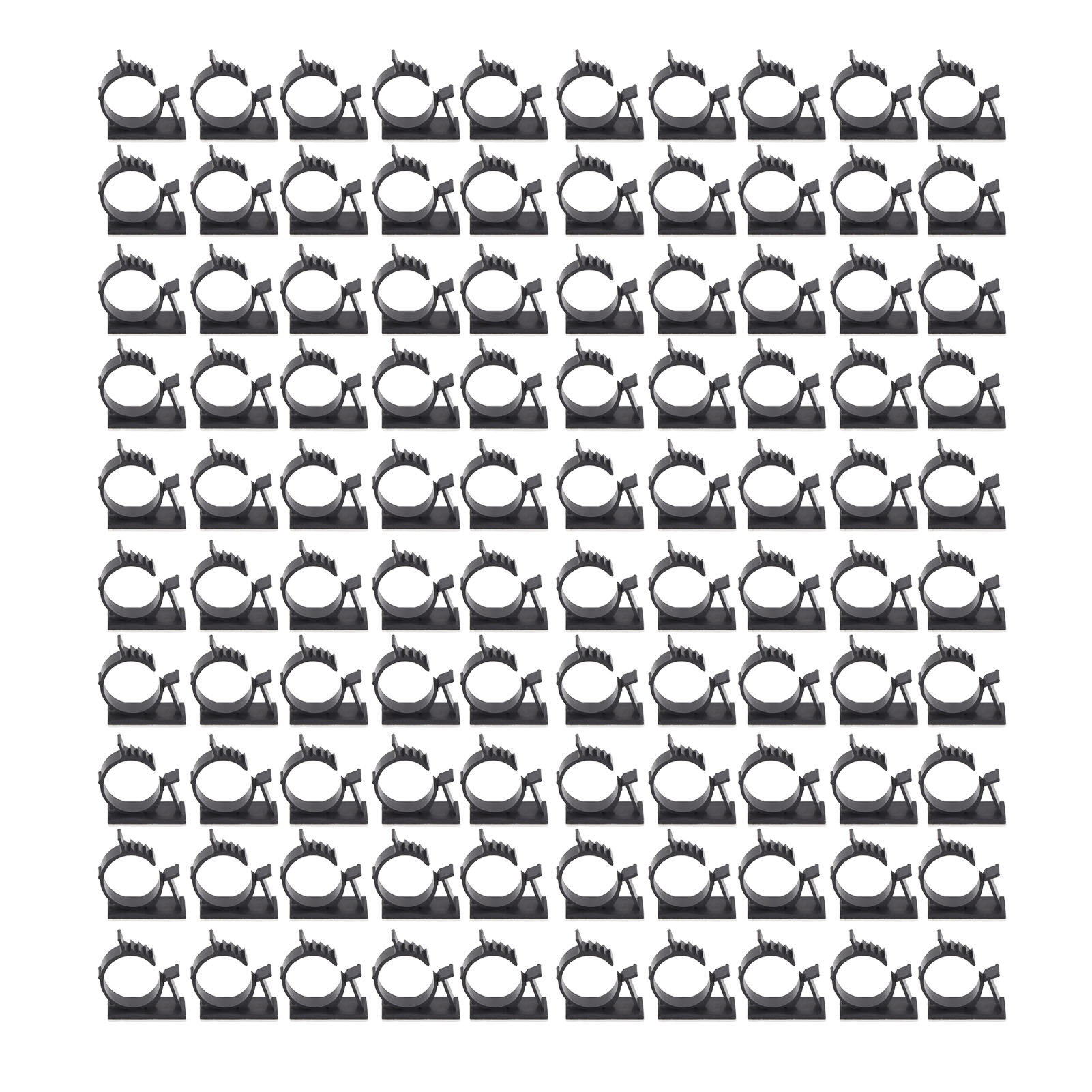 Кабельные Зажимы: 100 Штук Самоклеящиеся - Органайзер Для Проводов Без Сверления, Регулируемые Держатели Для Гаража И Офиса