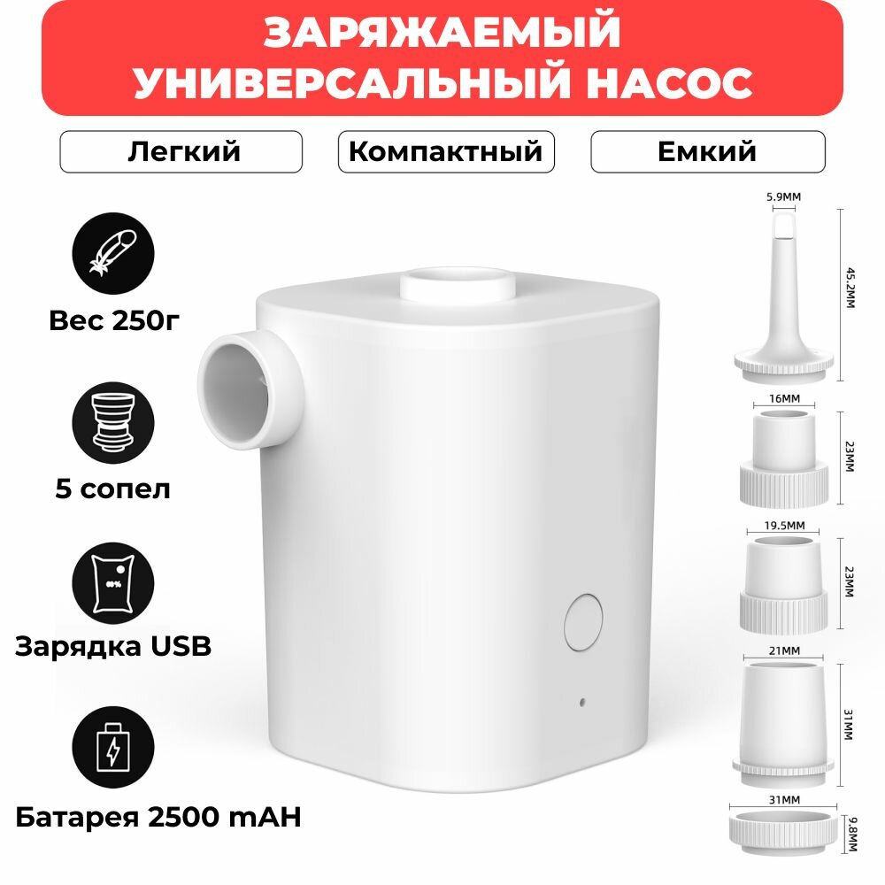 Мини Насос USB Pump mini Air (насос, вакуум), мощный, портативный, легкий
