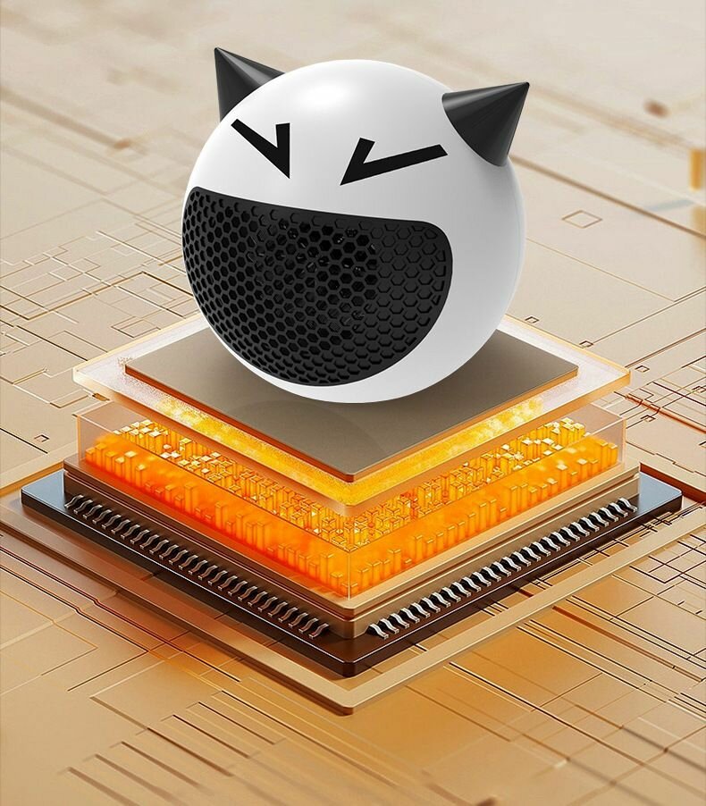 Маленький Дьяволенок Мини-офисный Креативный горячий вентилятор 400w