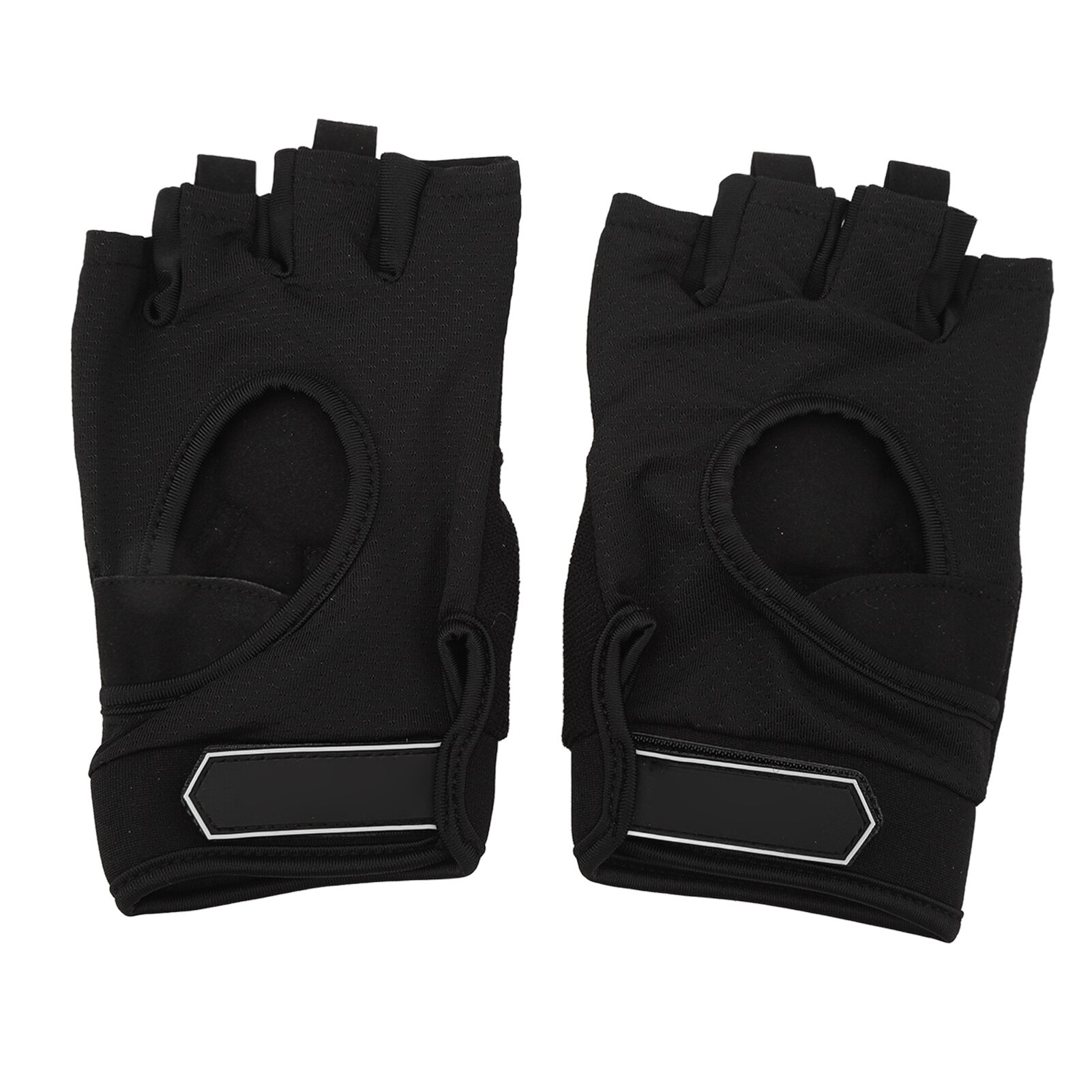 1 Pair Breathable Workout Gloves Women Weight Lifting Sport Riding Half Finger Non Slip Wear Resistant Protective Gear Black M(for 18 20cm Palm Width)