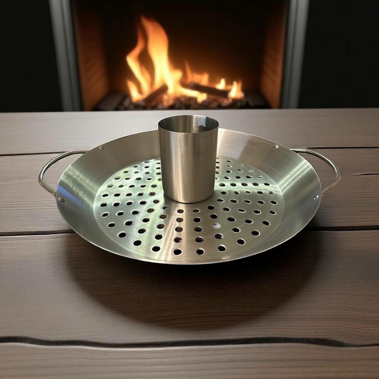 Ростер для курицы BBQGuru, нержавеющая сталь, использование на угольных и газовых грилях