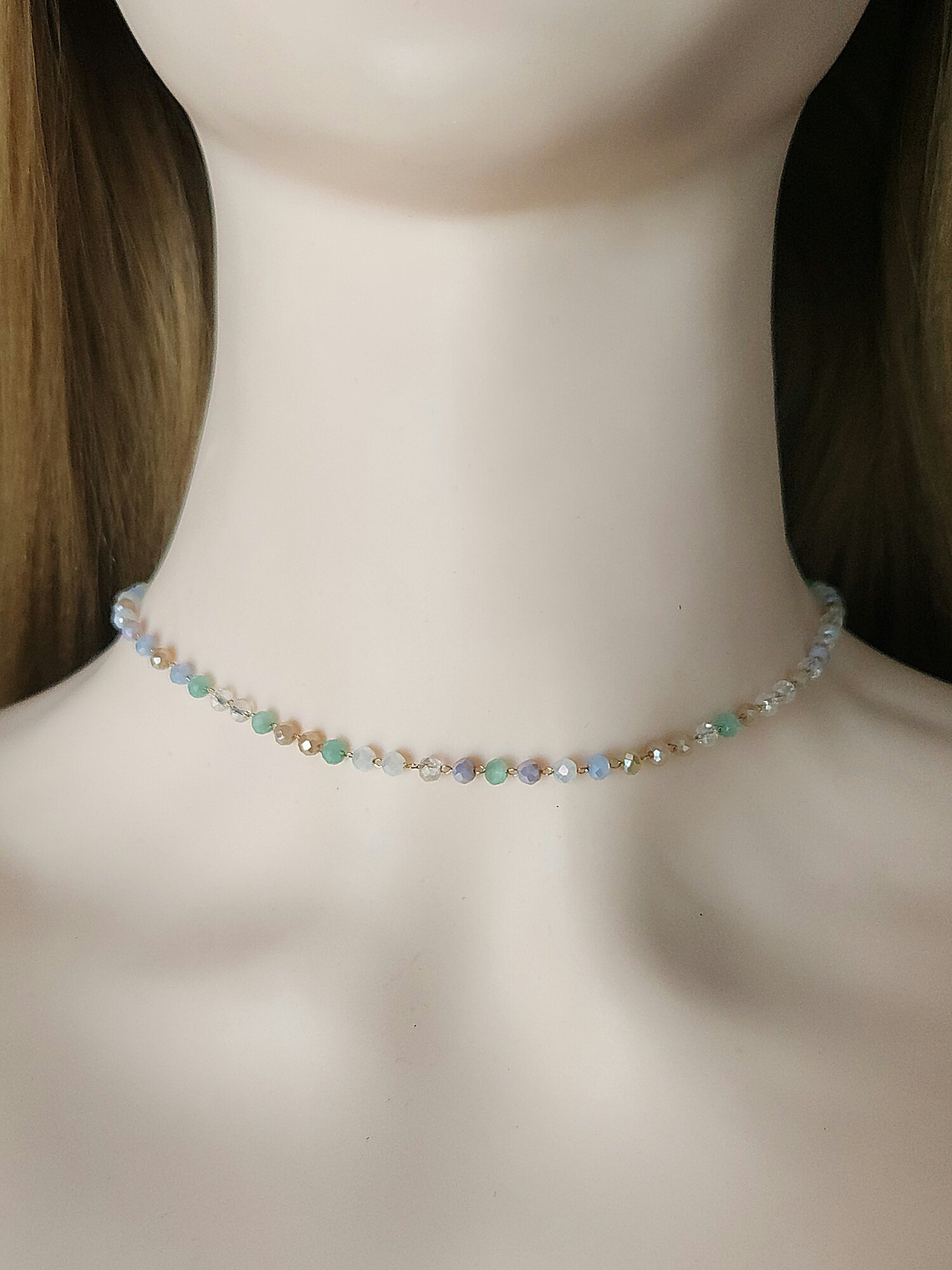 Чокер, стекло