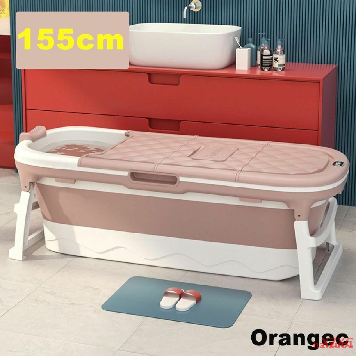 152cm Складная ванна для взрослых, SPA-комплекс для дома и дачи Розовый 152 см