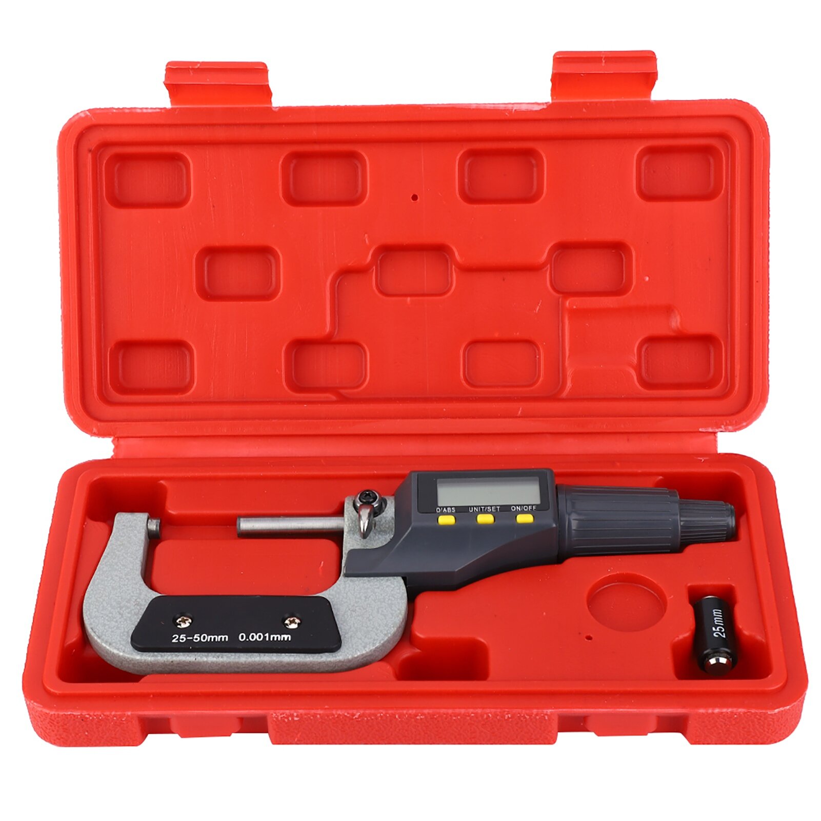 Цифровой электронный микрометр 0,001 мм, наружный микрометр, штангенциркуль 25-50 мм