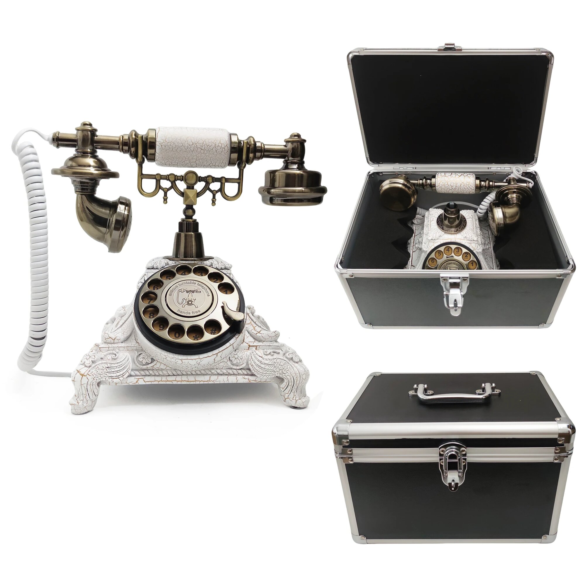 Audiolibro Гостевая книга телефон 1920S 8 ГБ White suitcase suit