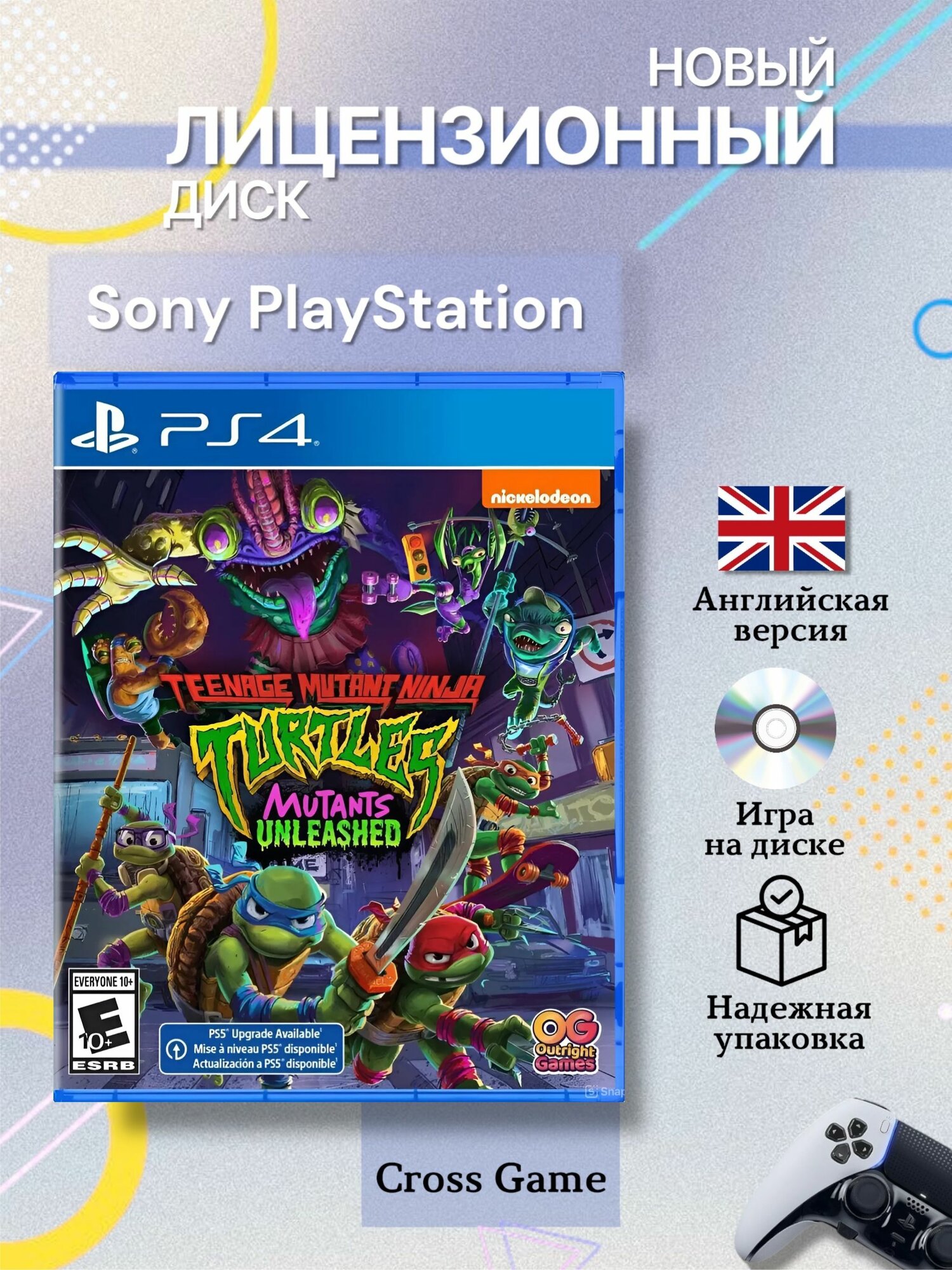 Игра Teenage Mutant Ninja Turtles: Mutants Unleashed PS4 (PlayStation 4, Английская версия)