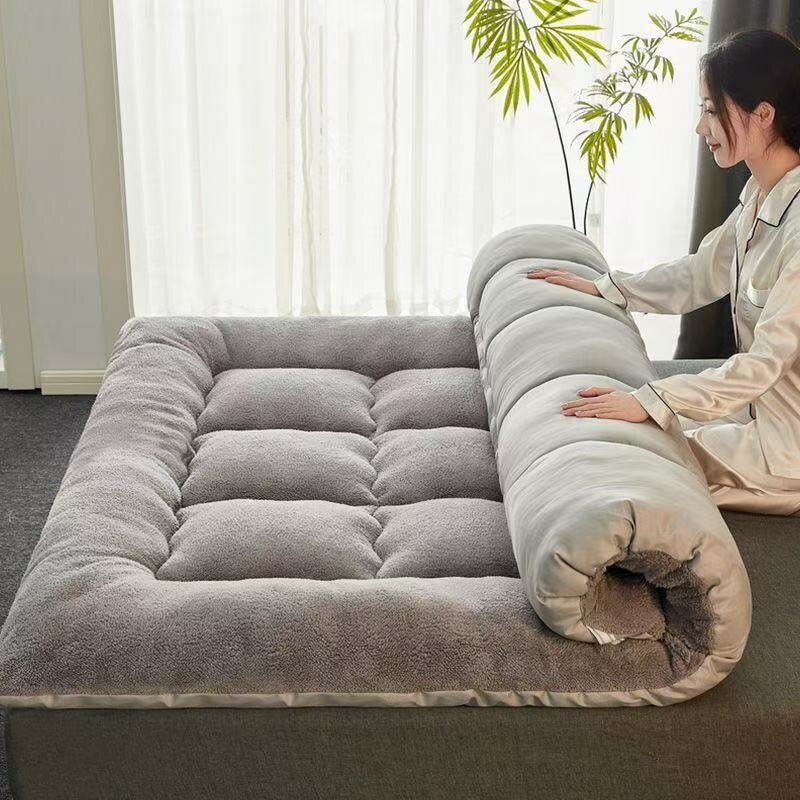 Biyanwenhua Матрас Серый мягкий шерстяной матрас, Беспружинный, 120х200 см