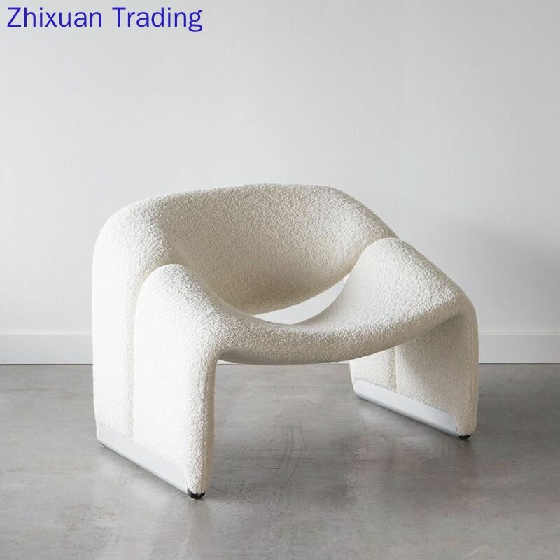 Кресло мягкое для отдыха дома, в гостиную, детское, искусственный эко мех, барашек кресло, мягкая мебель для интерьера дома, комнаты, для уюта