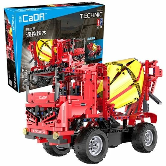 Радиоуправляемый конструктор 2 в 1 бетономешалка/кран Cada Technic C51014W