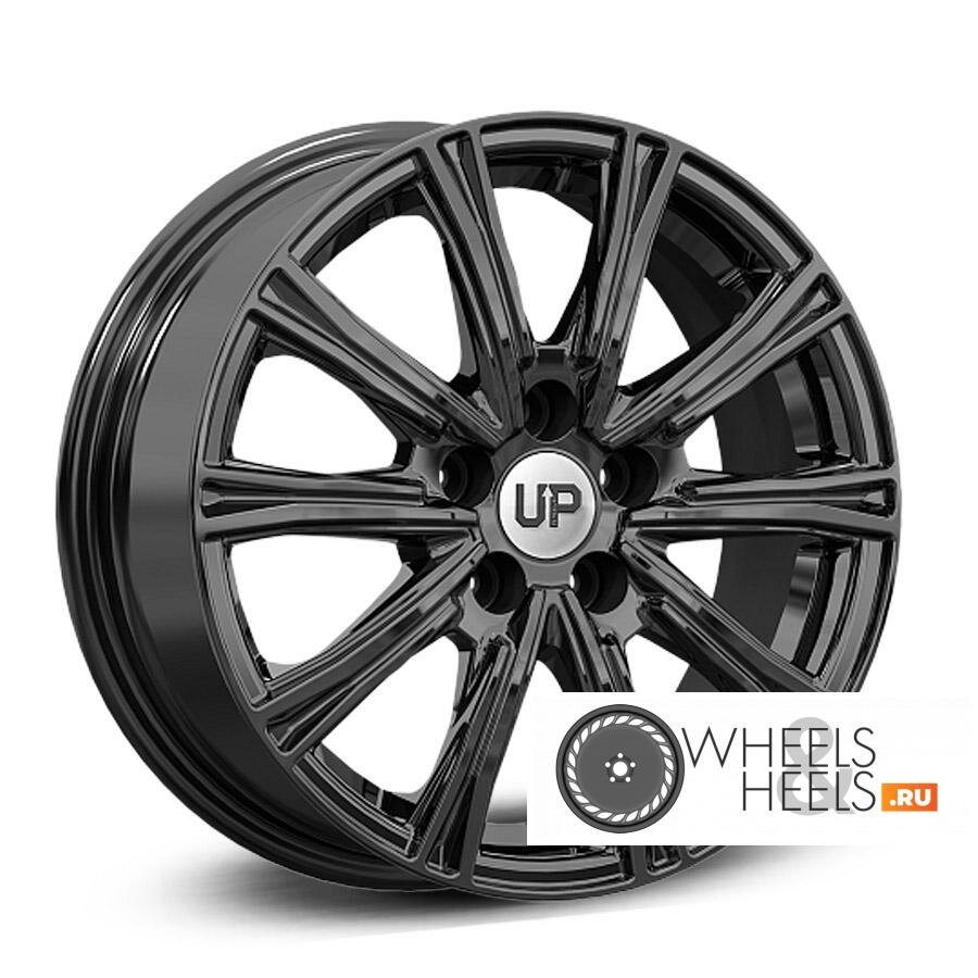 Диск автомобильный литой Wheels UP Up123 15x6 5x112 et47 dia57.1 Черный глянцевый