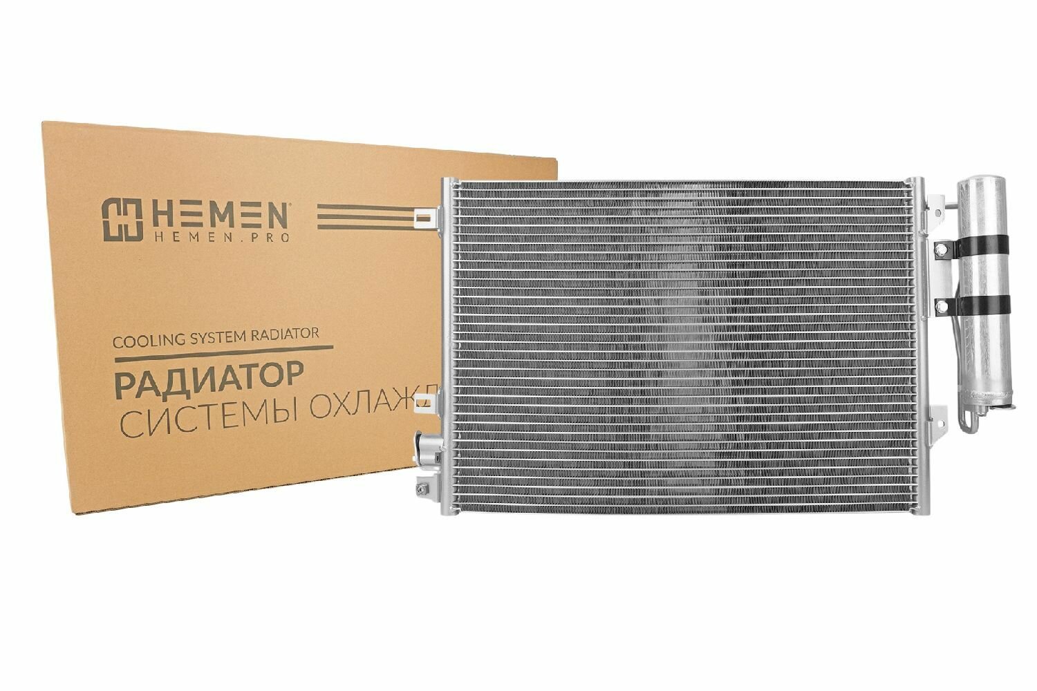 Радиатор кондиционера Renault Logan 04-, Sandero 07-, Lada Largus 12- 1.4i/1.6i (HOCR043)