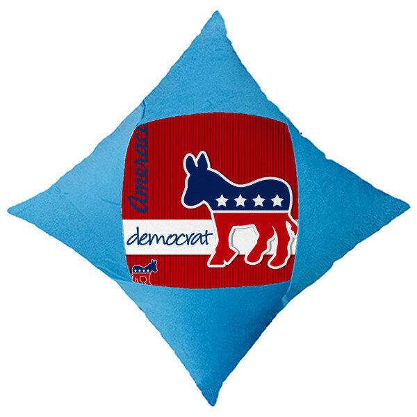 Демократы в США осёл держат подушку в синем ящике