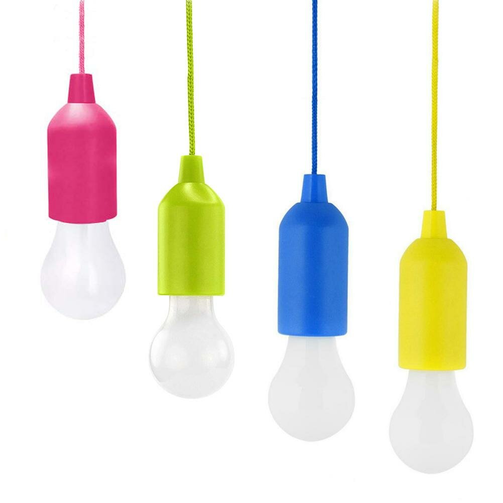 3 шт./4 шт./5 шт. светодиодных лампочек с выключателем на шнурке, подвесные лампы на батарейках, портативные подвесные светильники на веревке для заднего двора и кемпинга