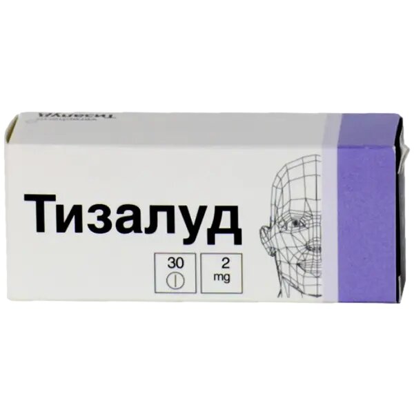 Тизалуд таблетки 2 мг 30 шт