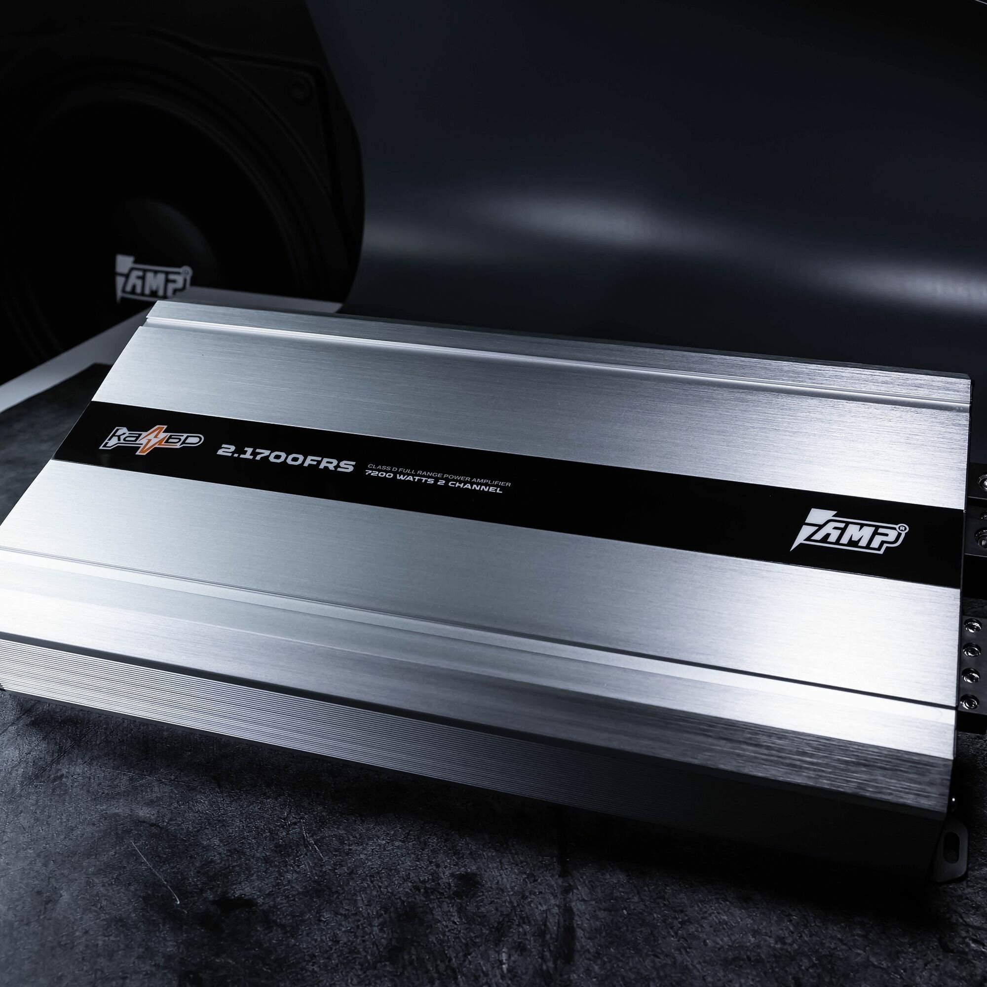 Автомобильный усилитель звука AMP Калибр 2.1700FRS 2-канальный широкополосный