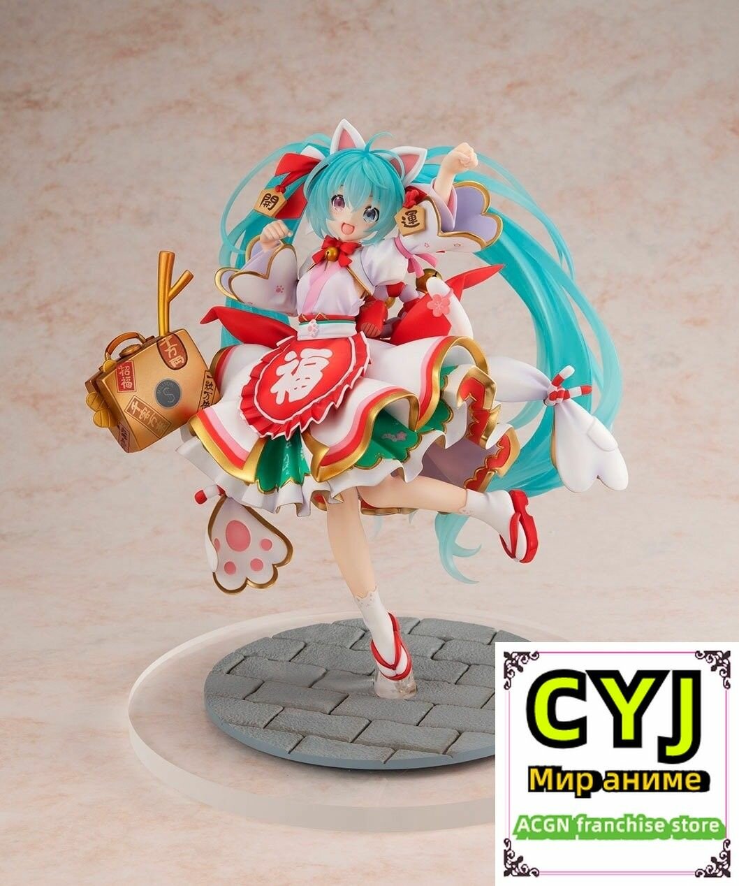 Kadokawa Аниме фигурка/MIKU CAworks KDcolle maneki-neko/CYJ