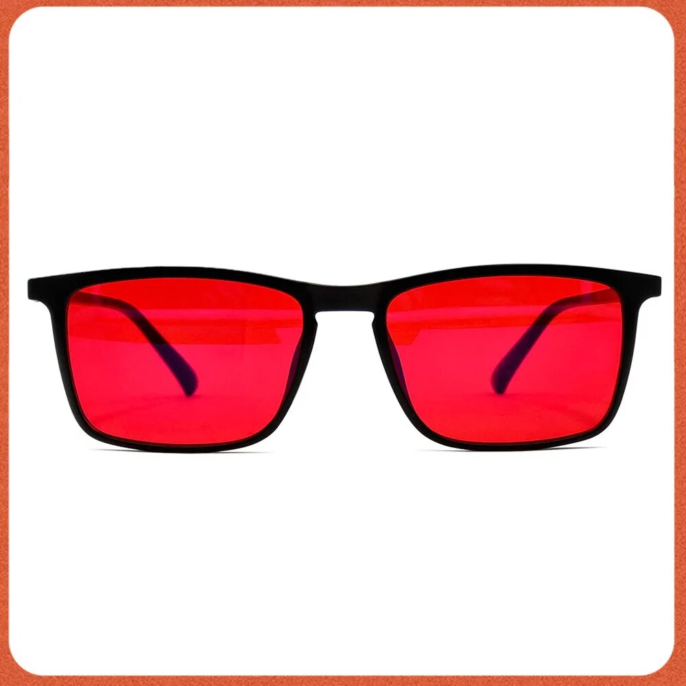 Красные и оранжевые линзы очки с блокировкой синего света Wine Red, Красный
