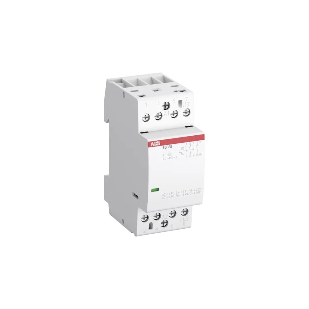 ABB Контактор ESB25-04N-06 модульный 25А АС-1, 4НЗ , катушка 230В AC/DC 1SAE231111R0604